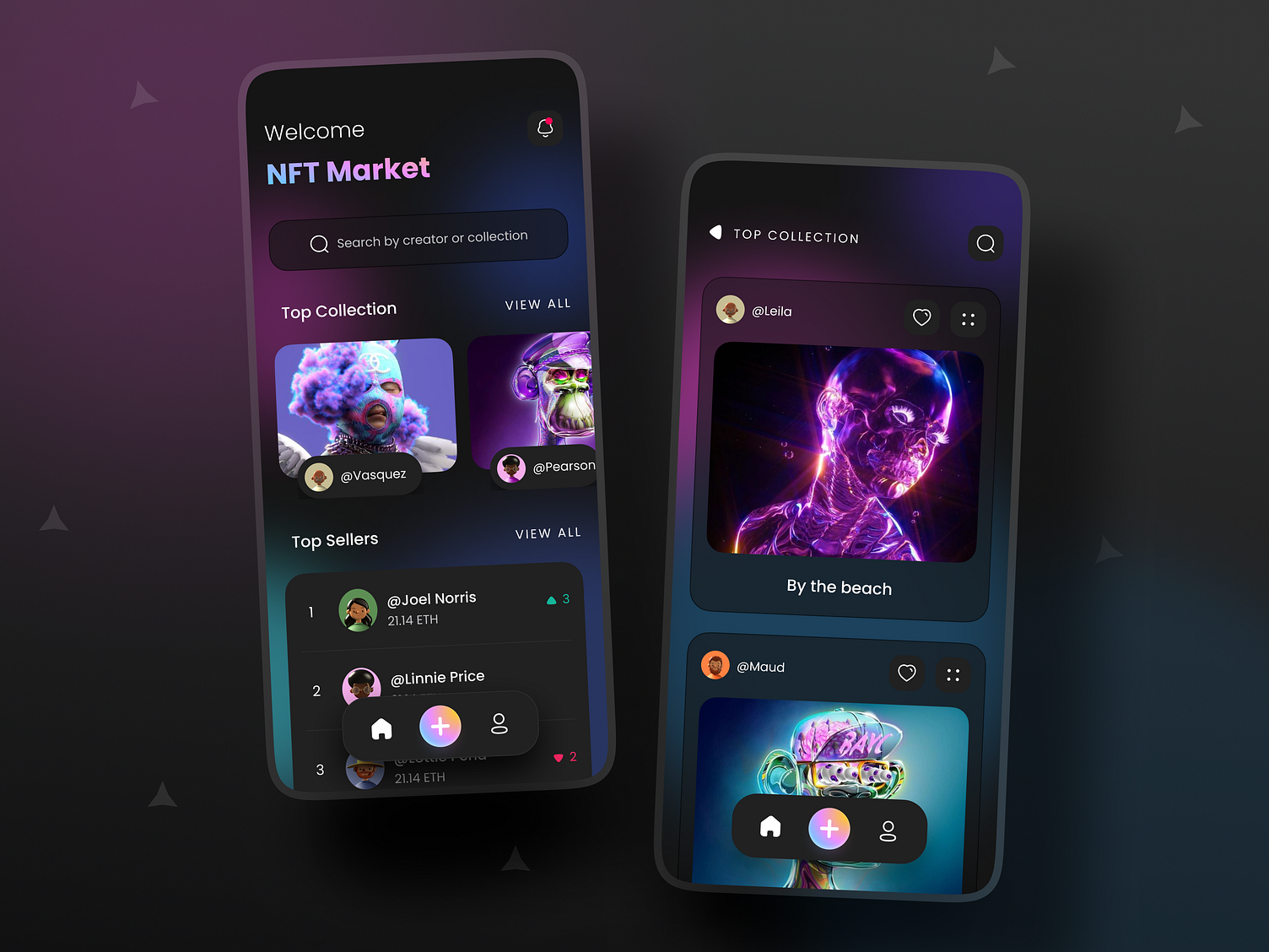 NFT Marketplace App Design by Nishar Multani on Dribbble