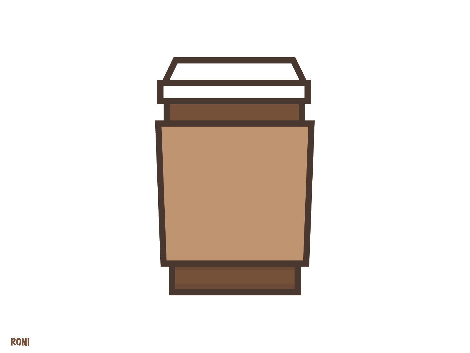 coffee cup to go illustration made in adobe illustrator by roni Hosman ...