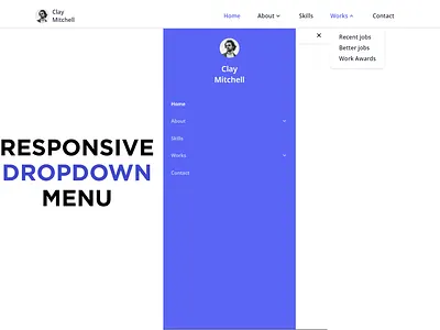 Responsive Dropdown Menu designs, themes, templates and downloadable ...