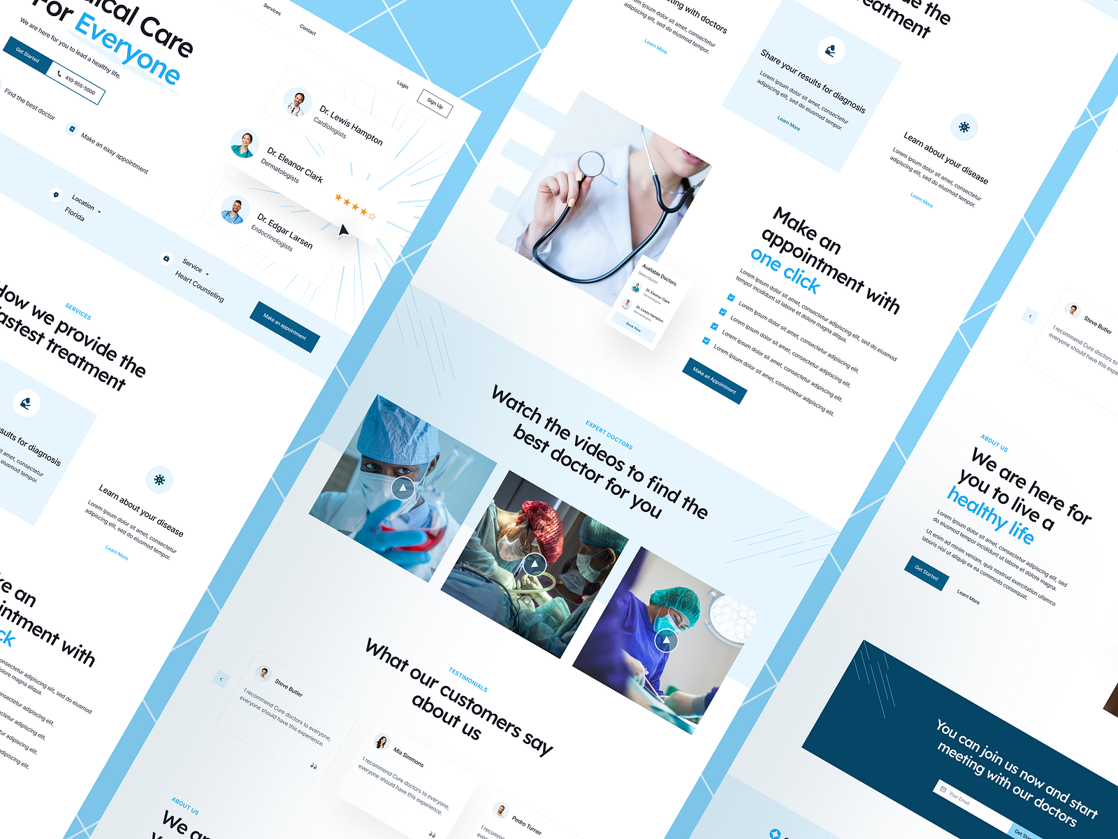 Cure: Landing Page by Emre Kaya on Dribbble