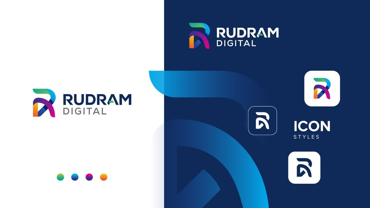 Rudram Digital - Logo by WebMantra Technologies on Dribbble
