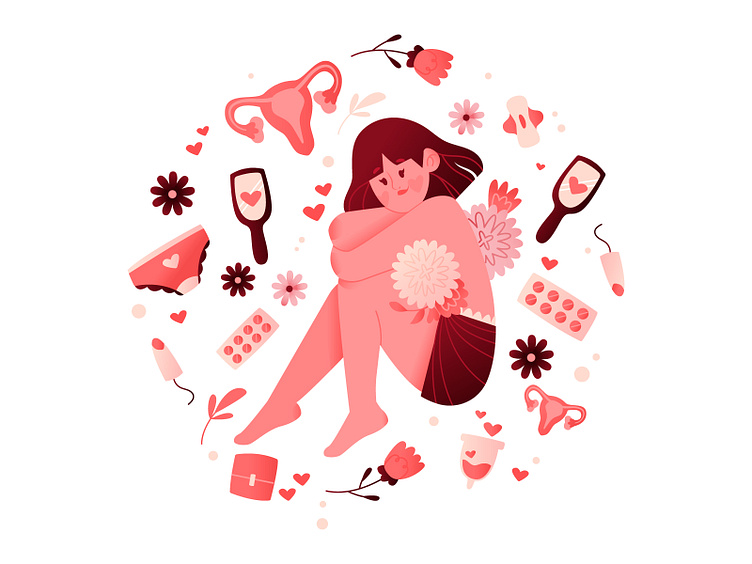 Female Reproductive System Concept by Venecia Mora on Dribbble