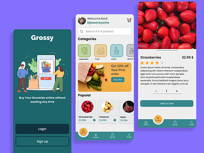 Grossy, Groceries App Concept by Djawed Ayache on Dribbble