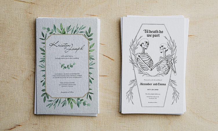 Wedding Invitations by Amy Lujan on Dribbble