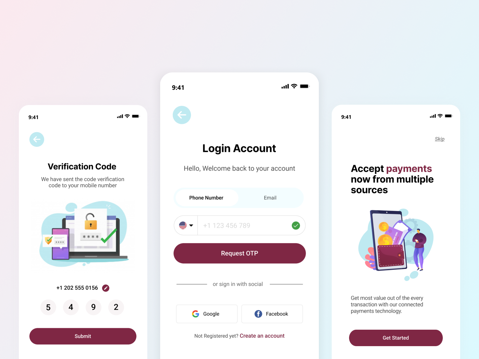 OTP Authentication - App Design by Zeeshan Sarwar for TheHexaTown on ...