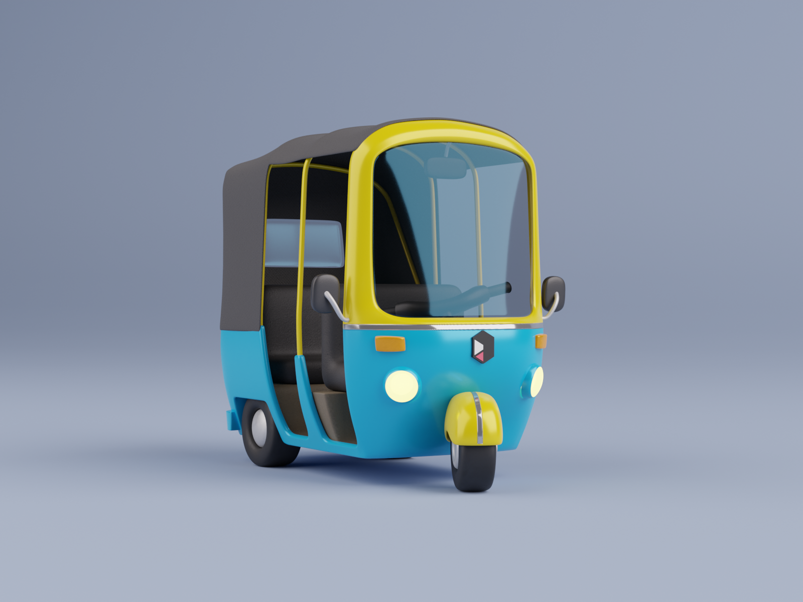 3D Tuk-Tuk by Samuel Briskar for ThreeDee on Dribbble