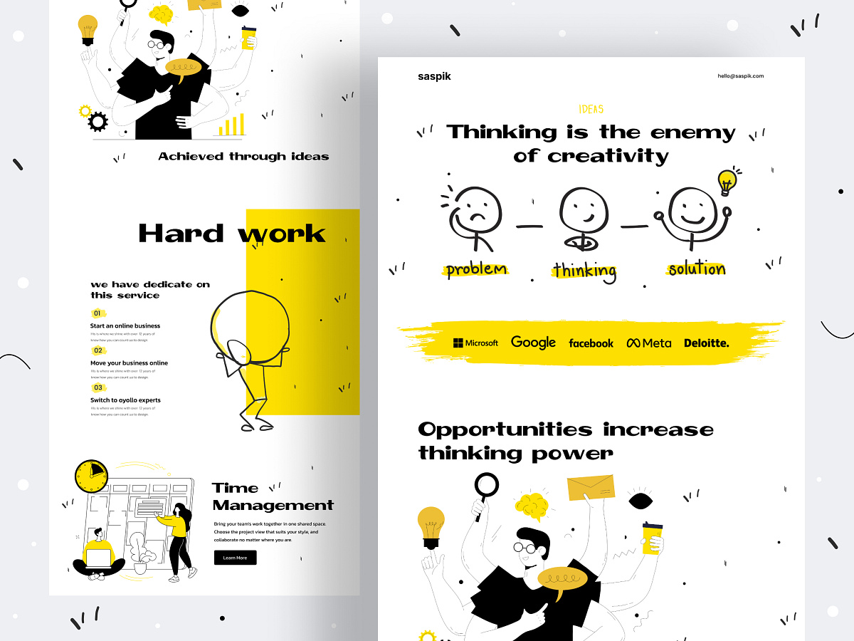 Creative Design Thinking Website by Sharon Ahmed for Oniex™ on Dribbble