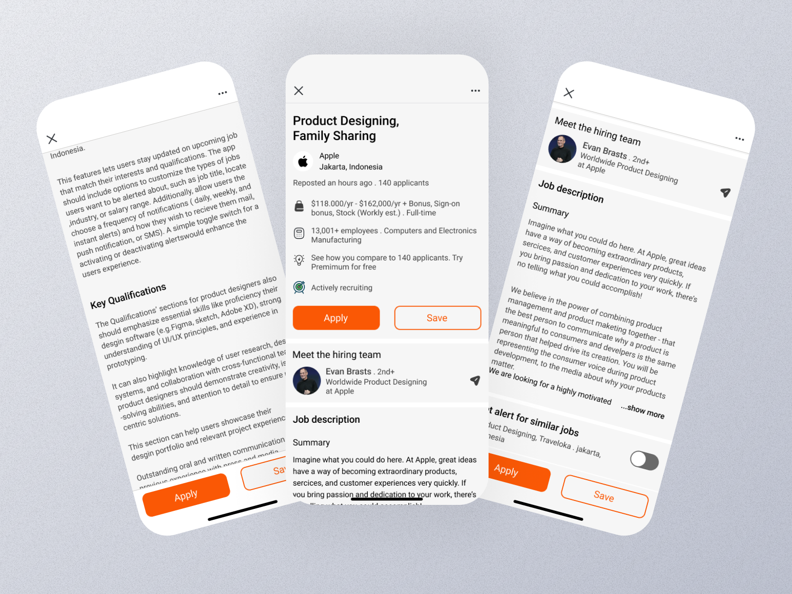 About Job Mobile App Ui by UI Ants on Dribbble