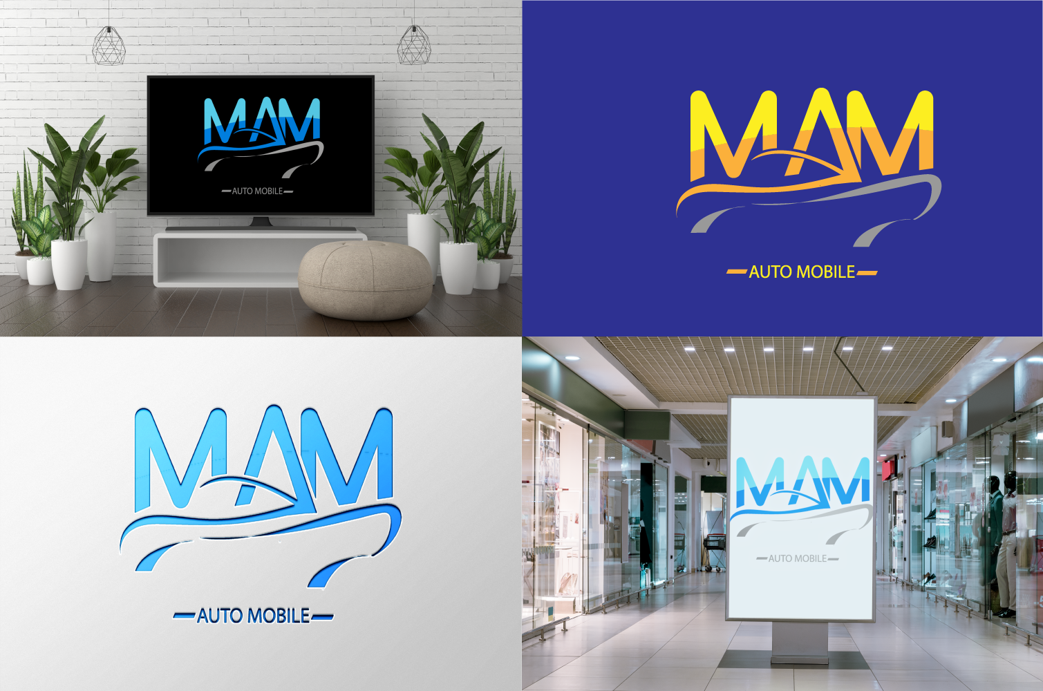 mam logo design by kashif hussain on Dribbble