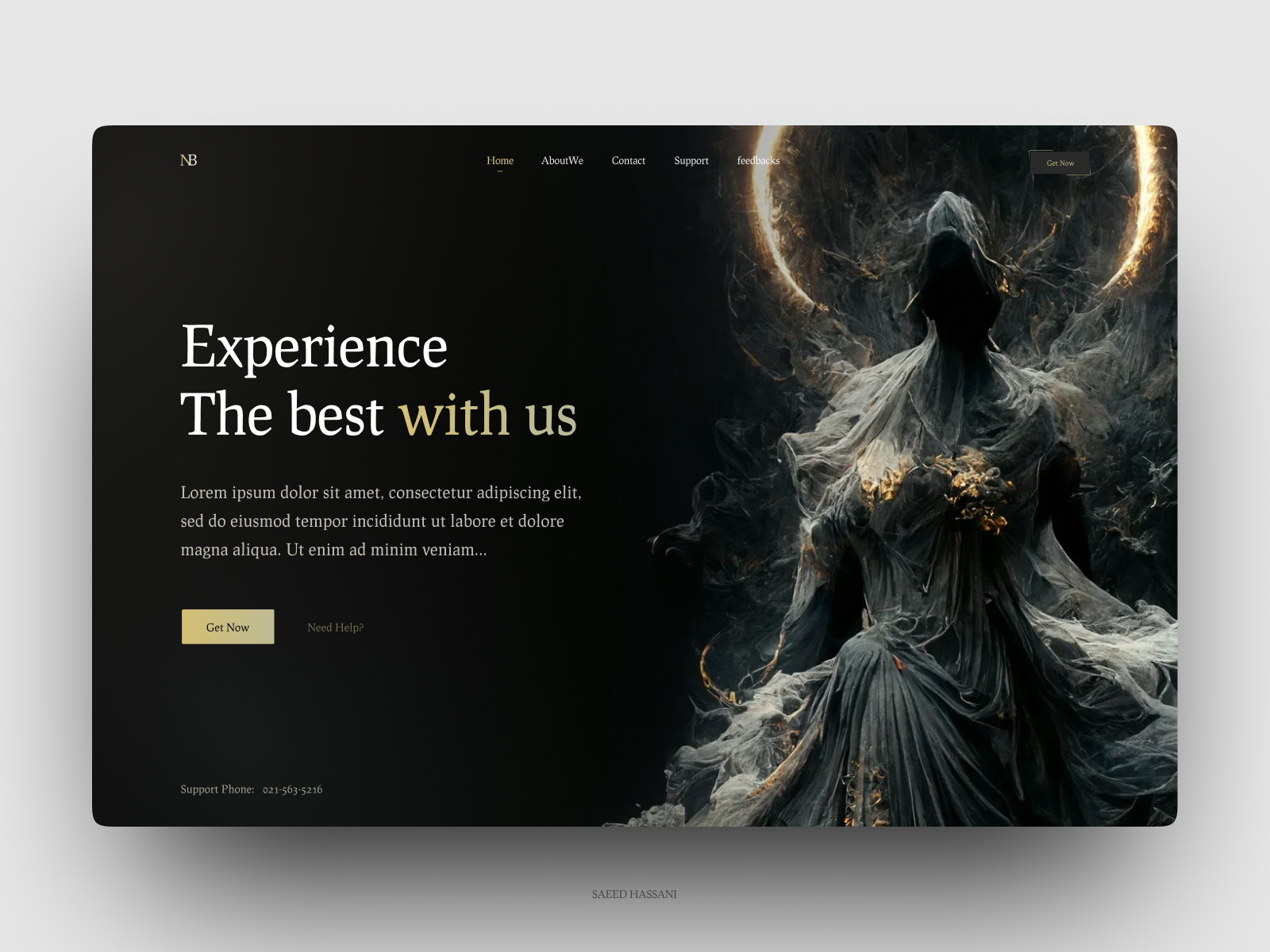 Website design with a mysterious theme 👽👻 by saeed on Dribbble