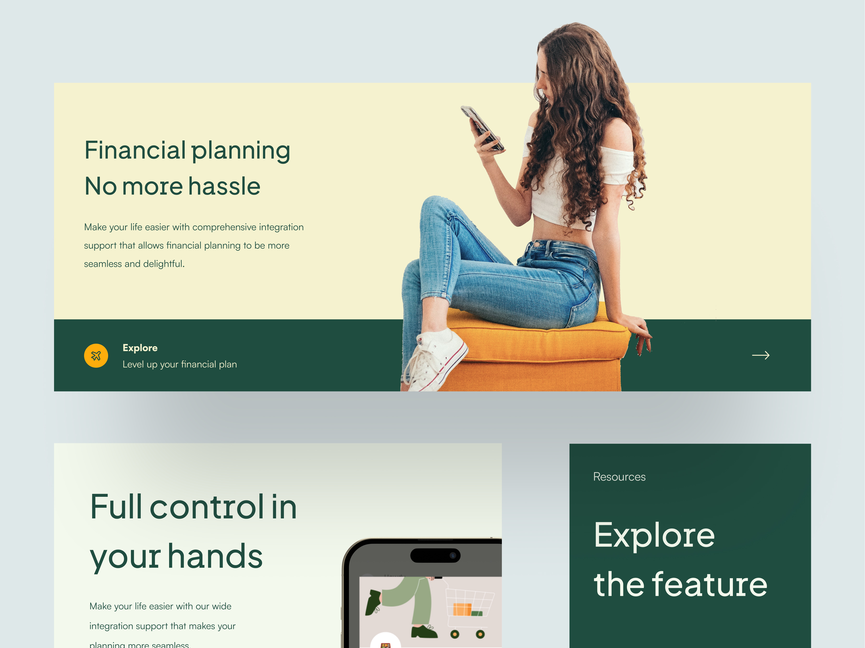 Landing page for Financial App - Expense and Income Manager by Maulana ...