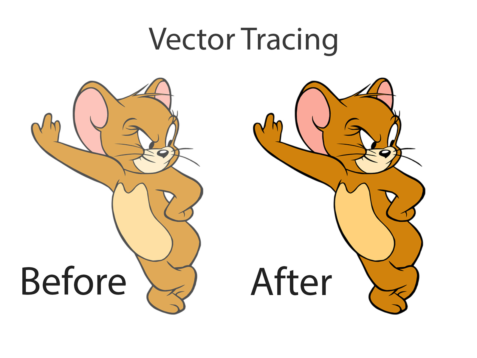 Jerry Vector Trace by EDITOR GOBINDA on Dribbble