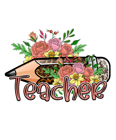 Teacher Pencil Leopard designs, themes, templates and downloadable ...