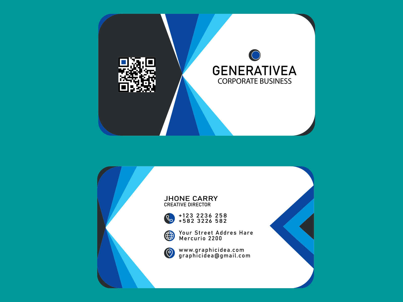 Professional Business Card Design 2022 by Bundle Graphicex on Dribbble