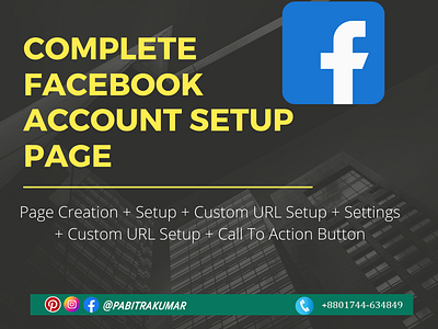 Facebook page setup. by Pabitra Kumar roy on Dribbble