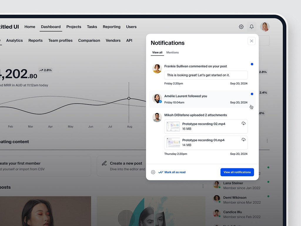 Notifications Modal — Untitled Ui By Jordan Hughes® On Dribbble 
