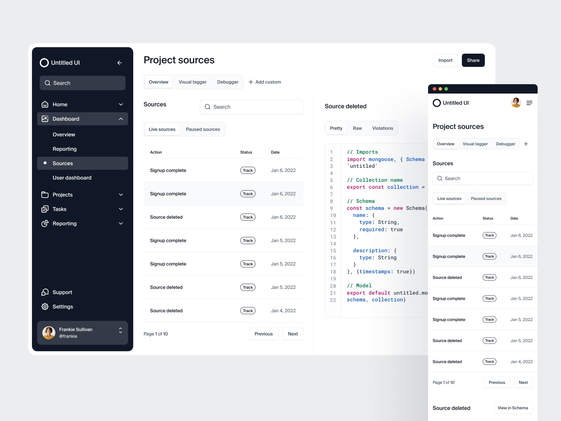 Project sources — Untitled UI by Jordan Hughes® on Dribbble