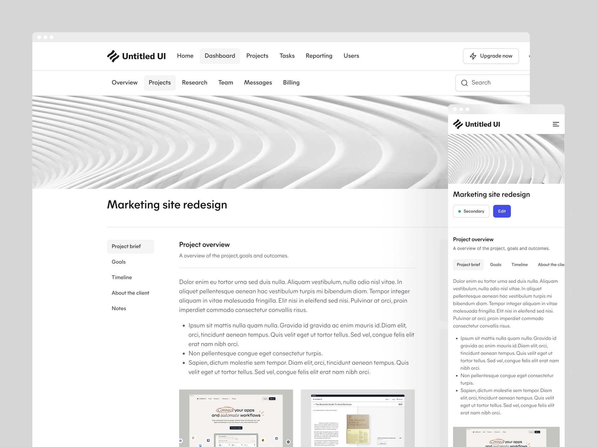 Project management platform — Untitled UI by Jordan Hughes® on Dribbble