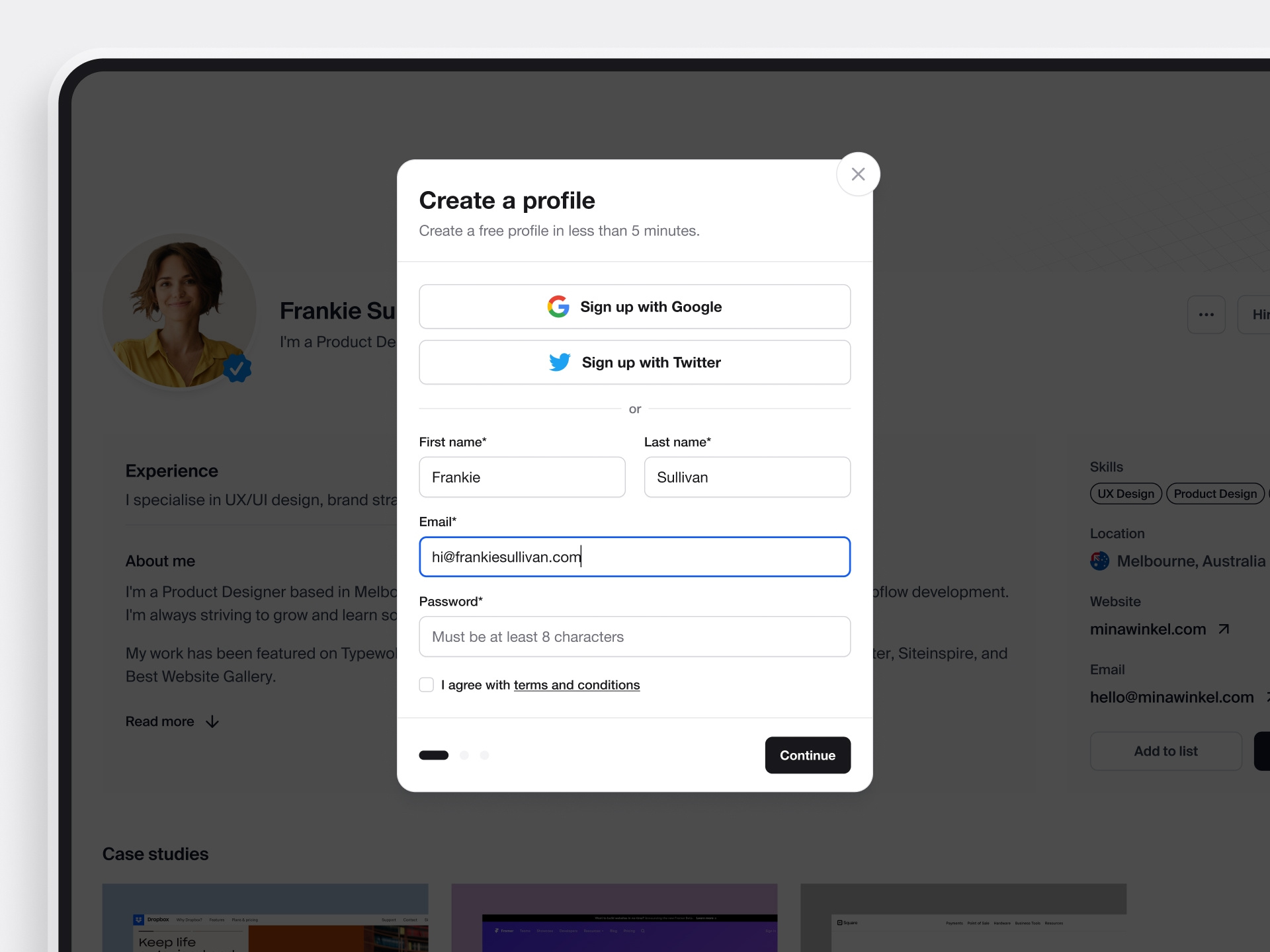 Onboarding modals — Untitled UI by Jordan Hughes® on Dribbble