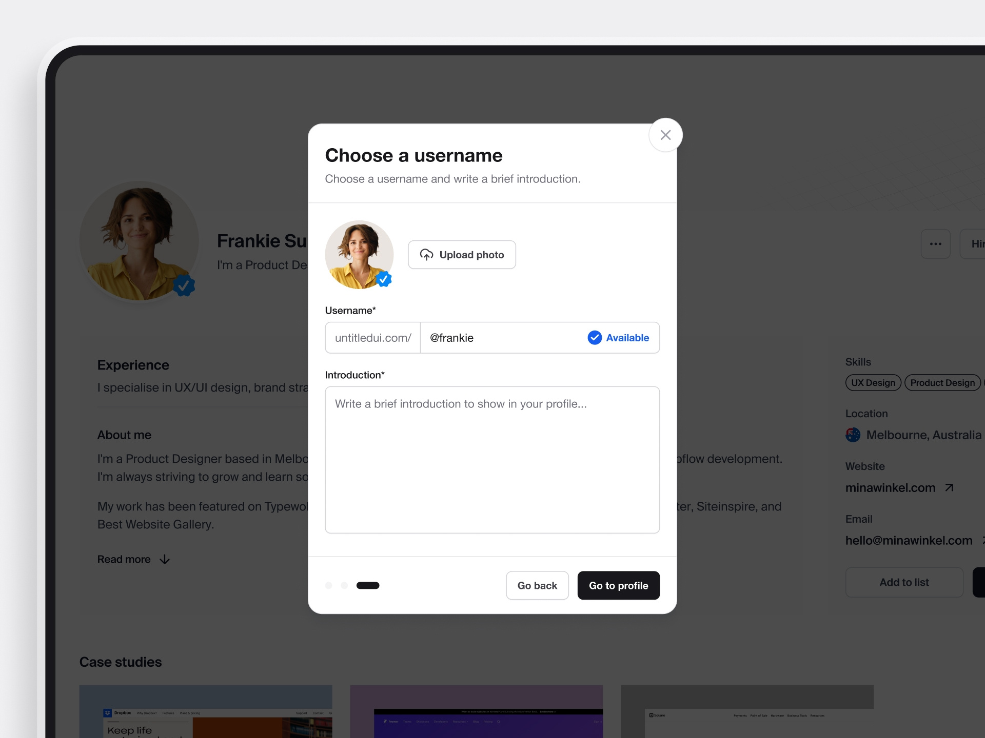 Onboarding modals — Untitled UI by Jordan Hughes® on Dribbble