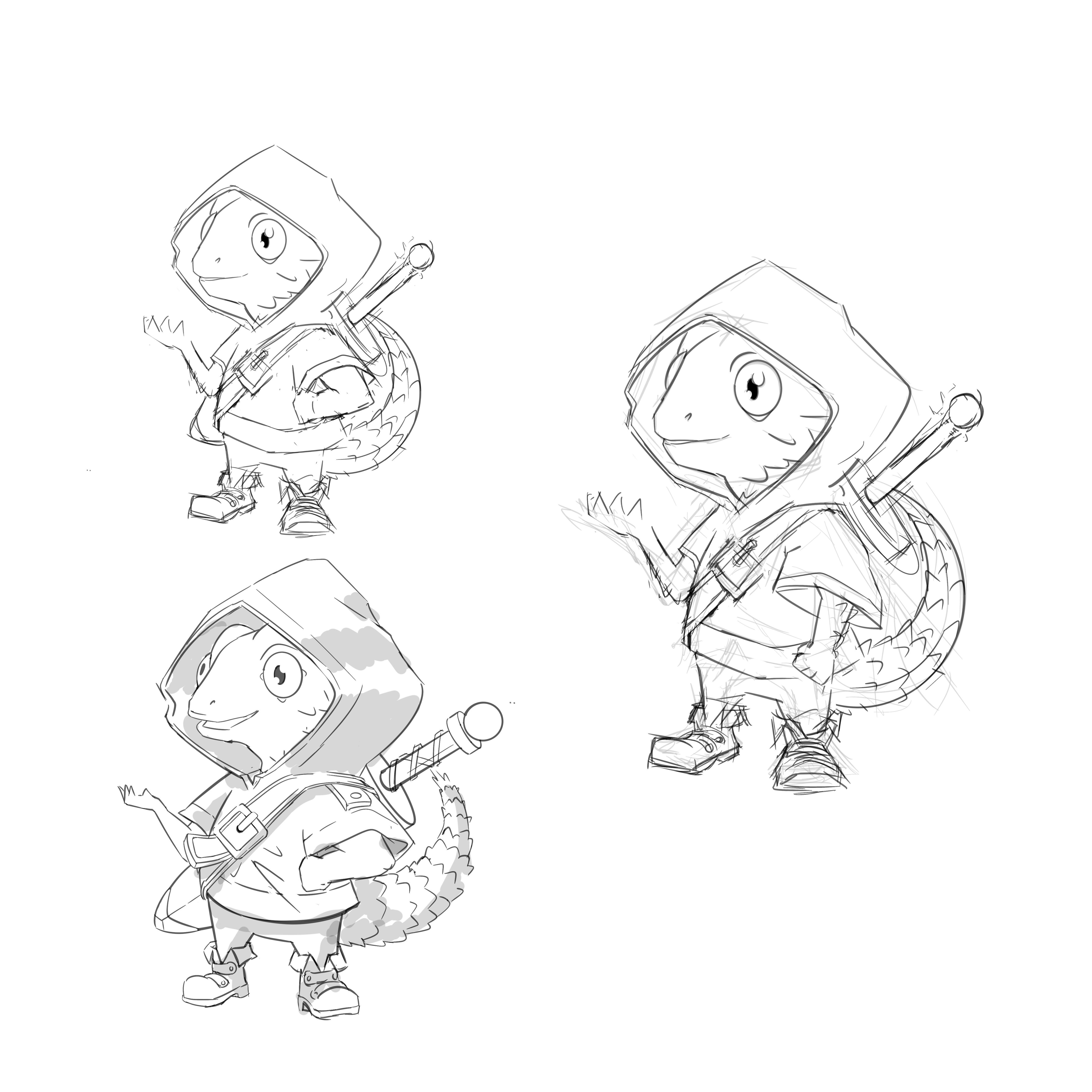 Lizard Knight - Original character, simple animation by Aran on Dribbble