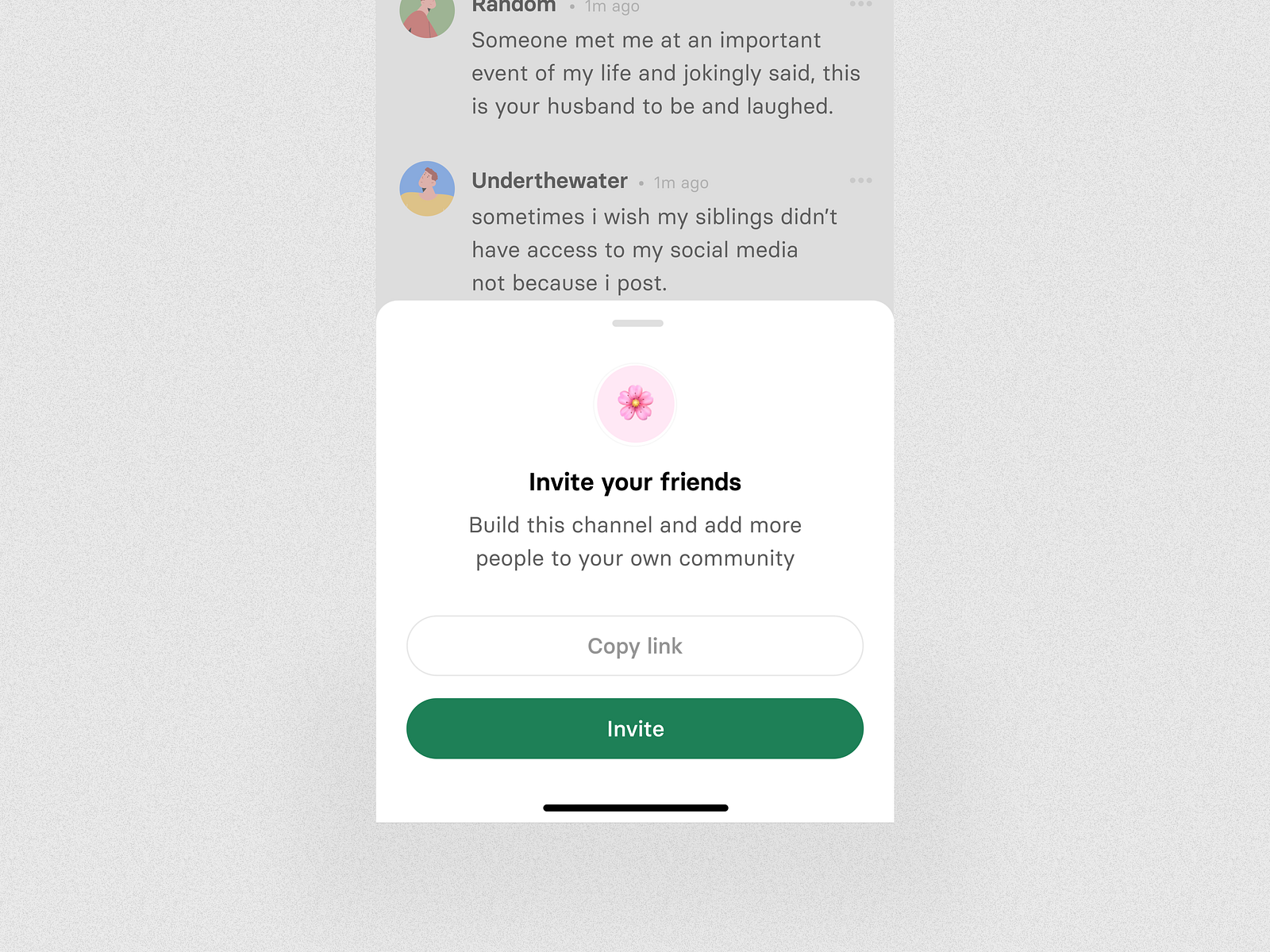 Share bottom sheet by Nikhil Singh on Dribbble