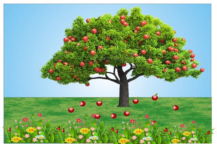 the Apple tree by petani on Dribbble