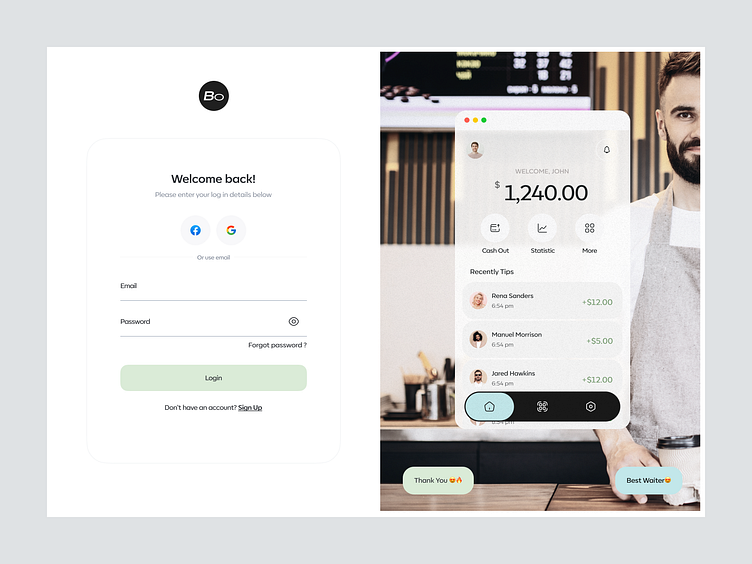 Tipping WebApp Onboarding by Yehor Haiduk 🇺🇦 for Ledo on Dribbble