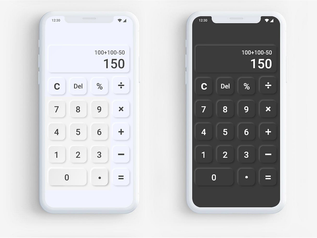 Neumorphism Calculator UI/UX Design by Rajiur Rahman on Dribbble