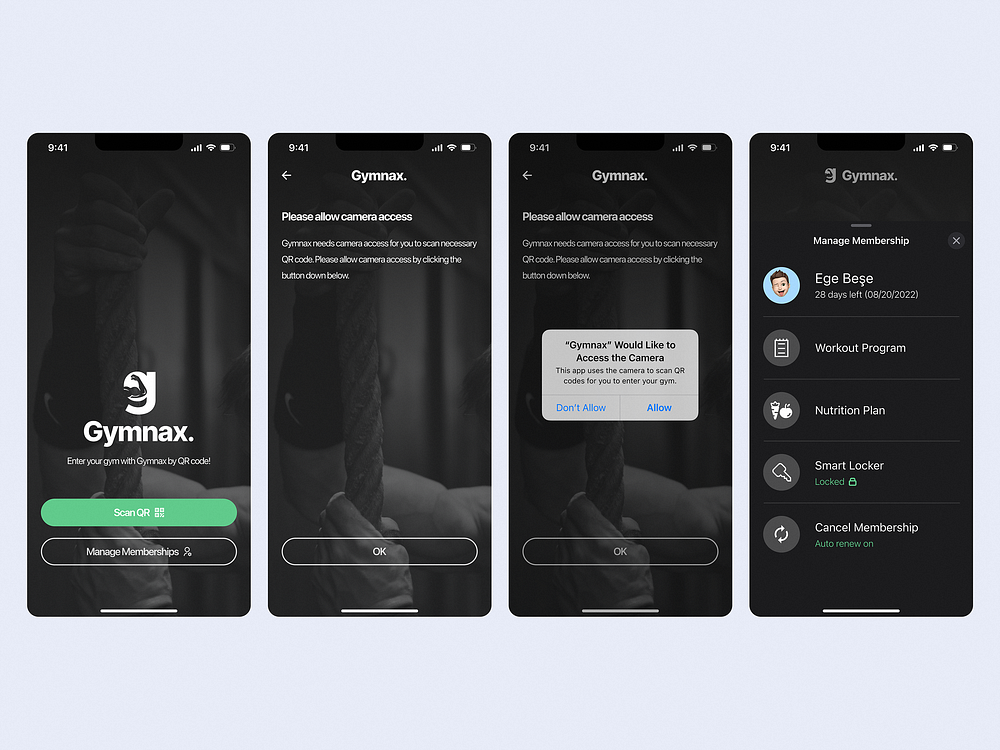 Gym Mobile App designs, themes, templates and downloadable graphic ...