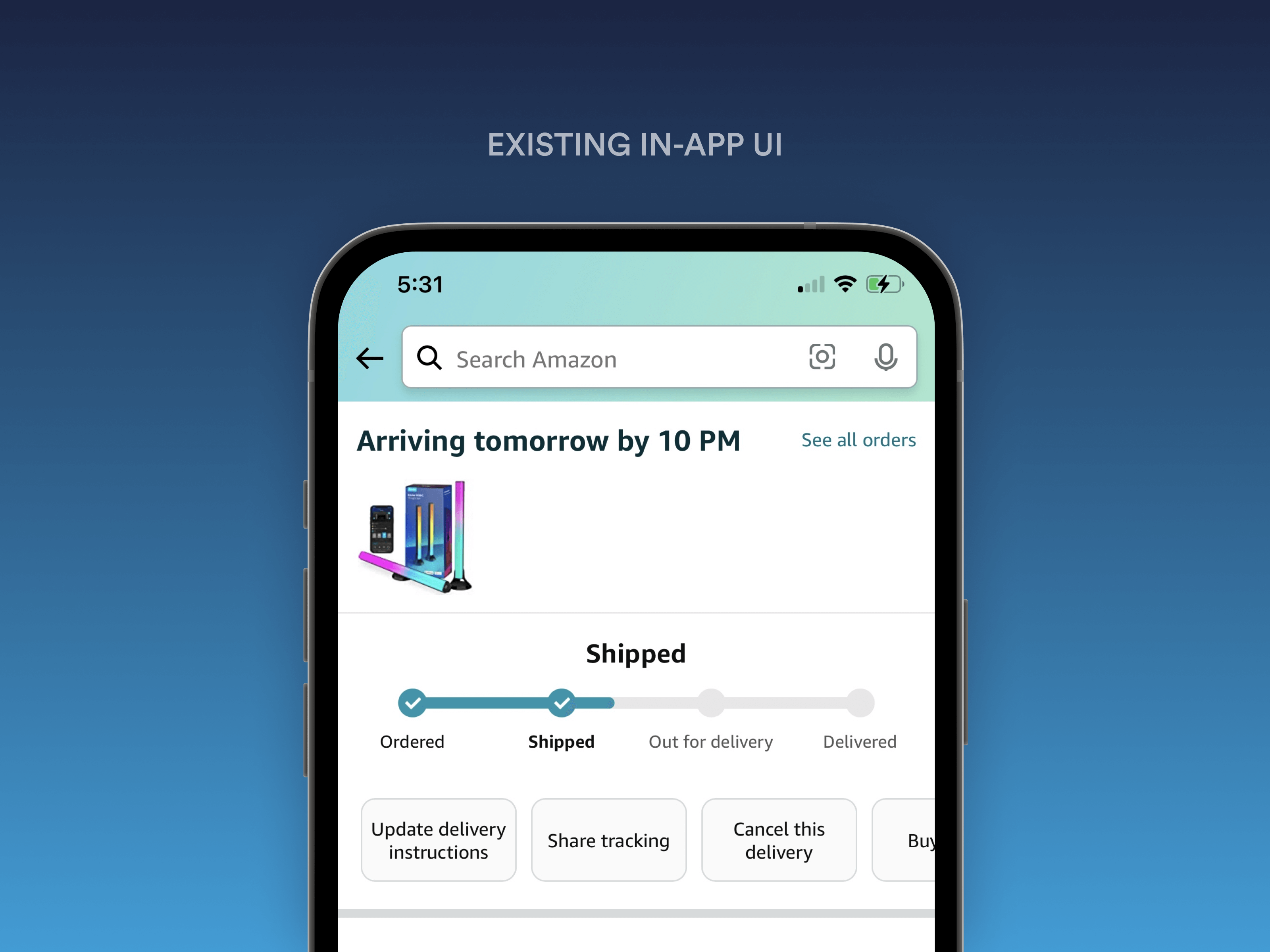 Amazon: iOS 16 Live Activity (Concept) by Rocco Martarella on Dribbble