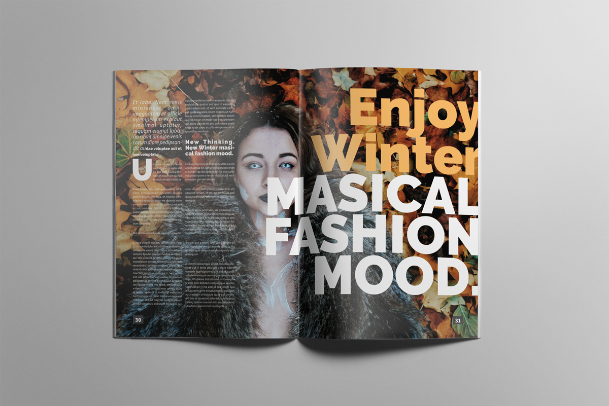 Creative Fashion Magazine Layout