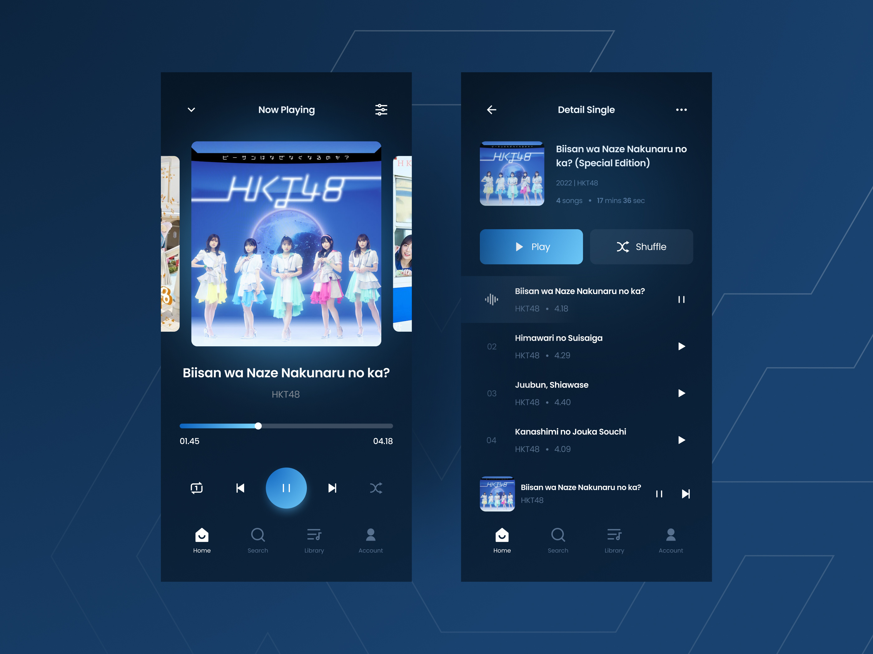 Music Player UI Design by M. Bagus Aria Kusuma on Dribbble