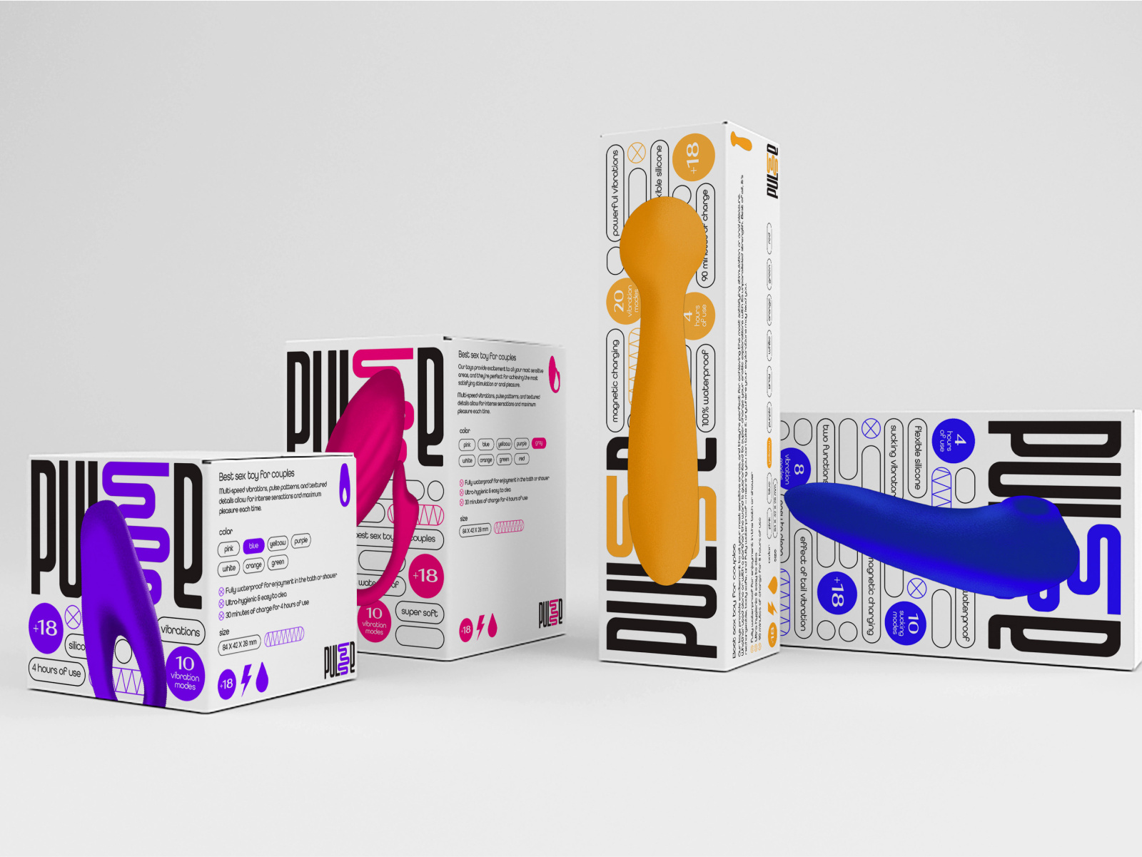 Adult toy packaging design by Valeriia Solianyk 🇺🇦 for kreyda on Dribbble