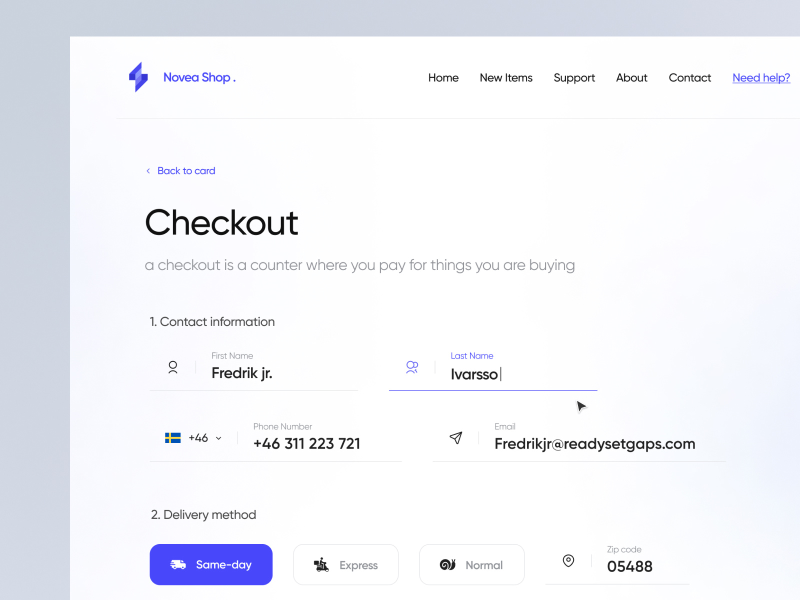 Ecommerce Website Checkout Page by Duxica on Dribbble