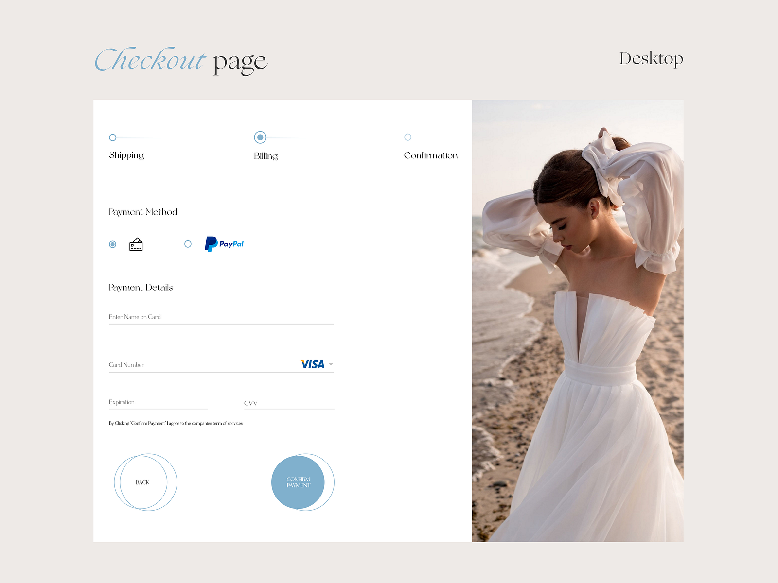 Gabbiano wedding house - E-commerce concept by Anna Kremnova on Dribbble