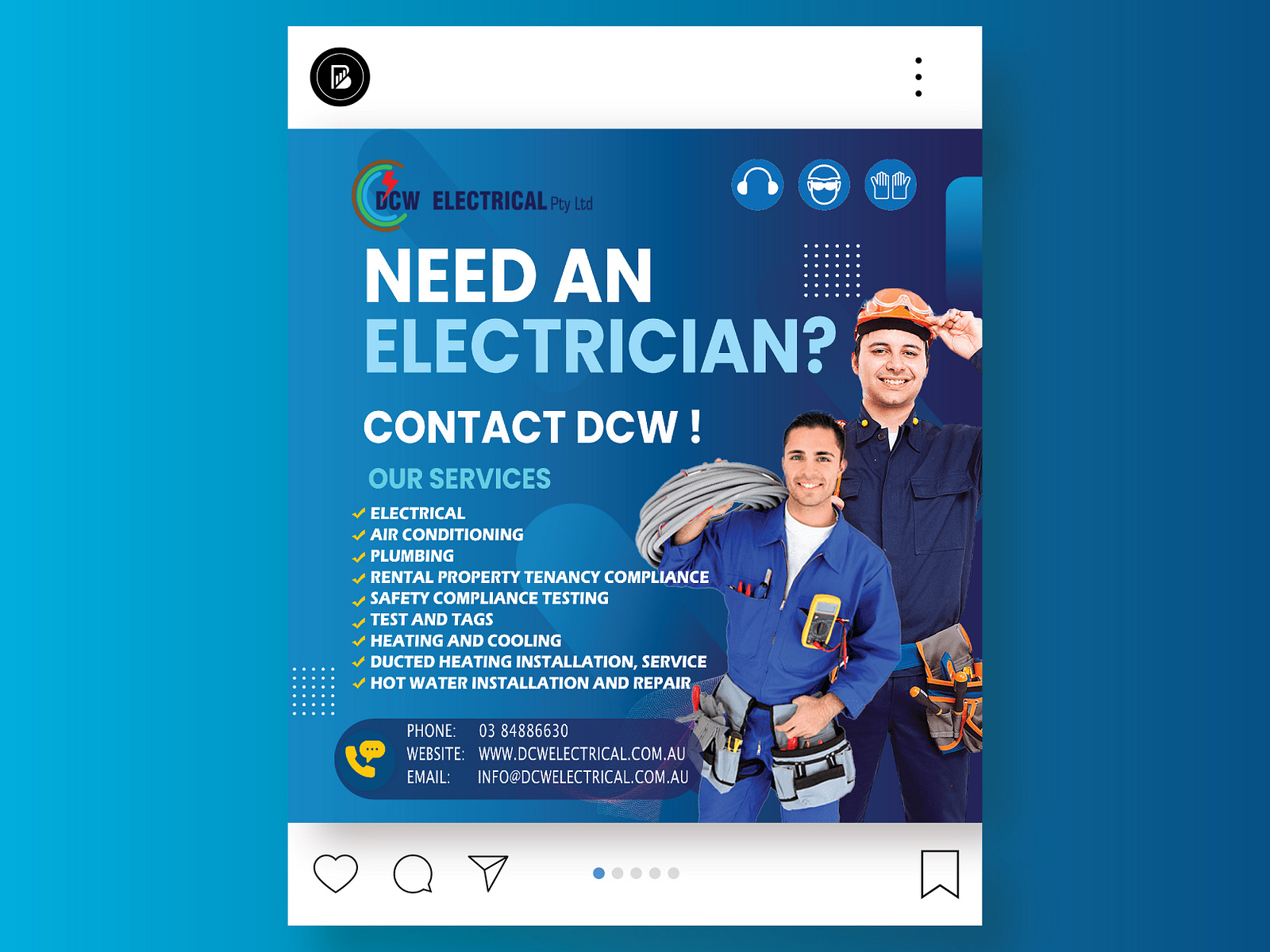 DCW ELECTRICAL by DEVSMARK on Dribbble
