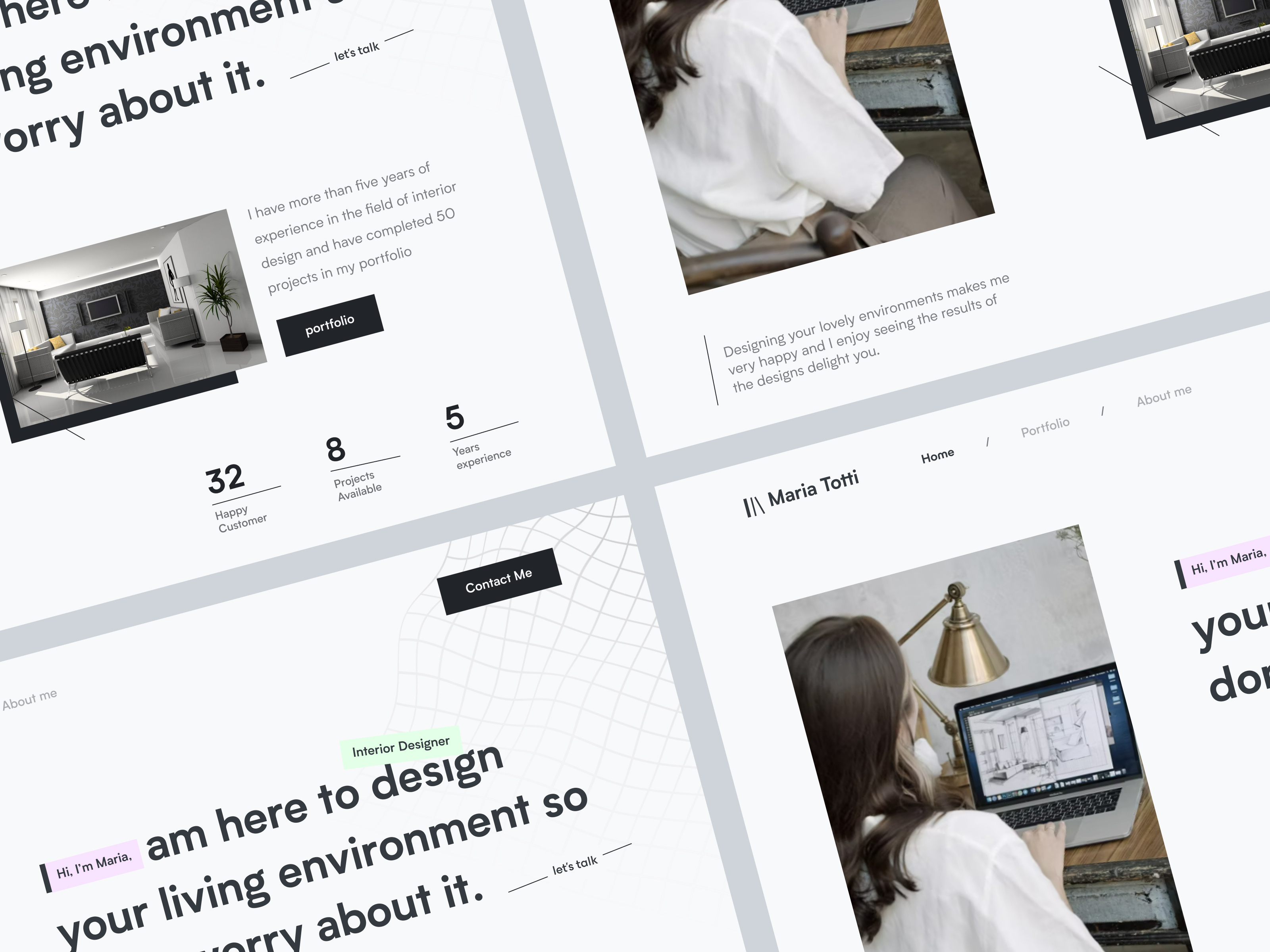 Interior Designer Portfolio 📏 by Ryan Saedi for Echo on Dribbble