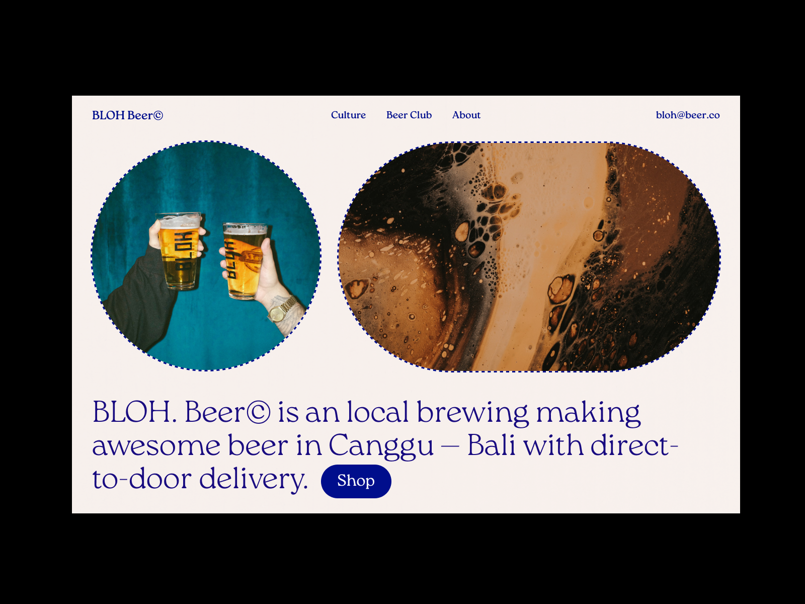 Local Brewery Header Design by Wahyu Gautama on Dribbble