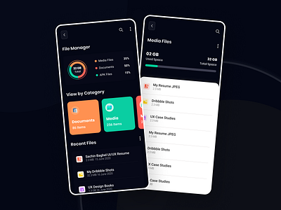 File Manager Mobile App Design by Sachin Baghel on Dribbble