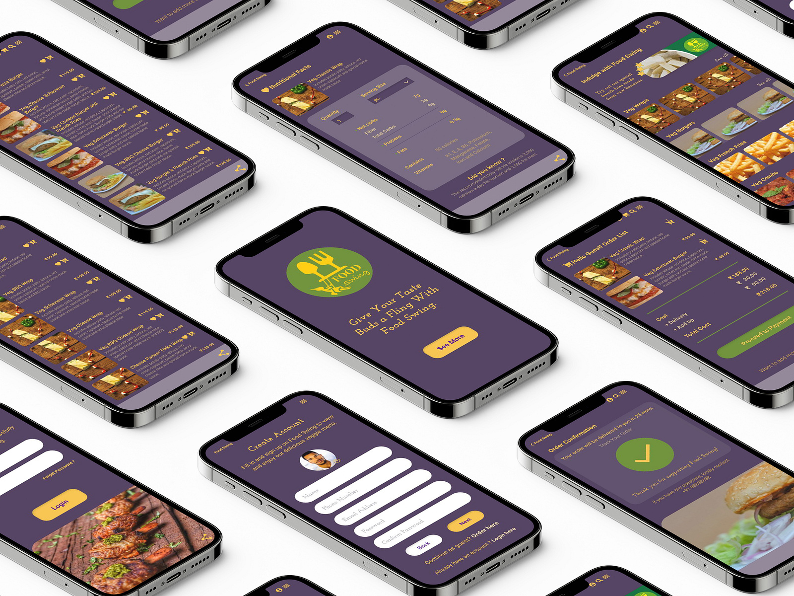 UX UI Mobile App Design for Food Swing by Sheron Dsouza on Dribbble