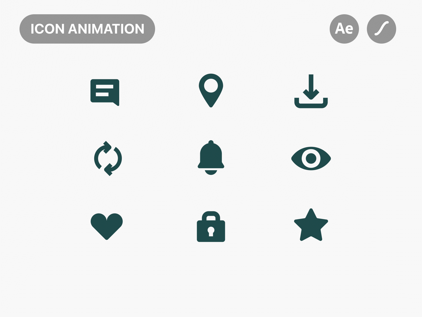 Lottie icons by Sasha Bor on Dribbble