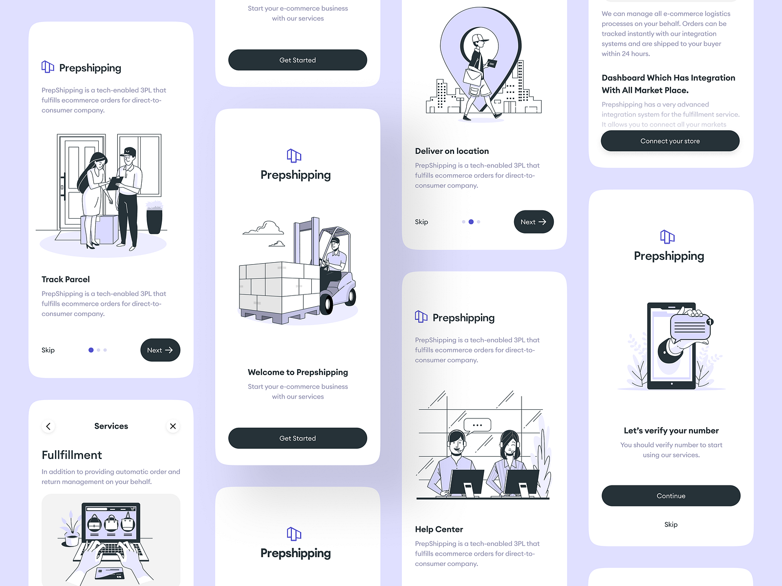 Prepshipping - Onboarding Process by Mert İnan for HYPEOPLE on Dribbble