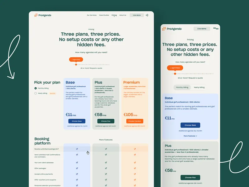 Browse thousands of Pricing Page images for design inspiration | Dribbble
