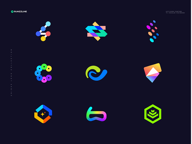Unique Modern Logo - Futuristic Technology Colorful Logo by Ahmed Rumon ...