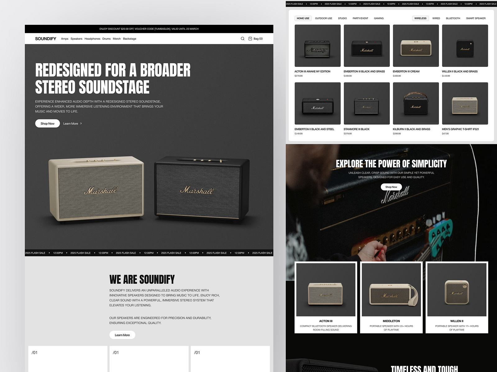 Soundify - Digital Marketplace Landing Page by Emily Johansson for ...