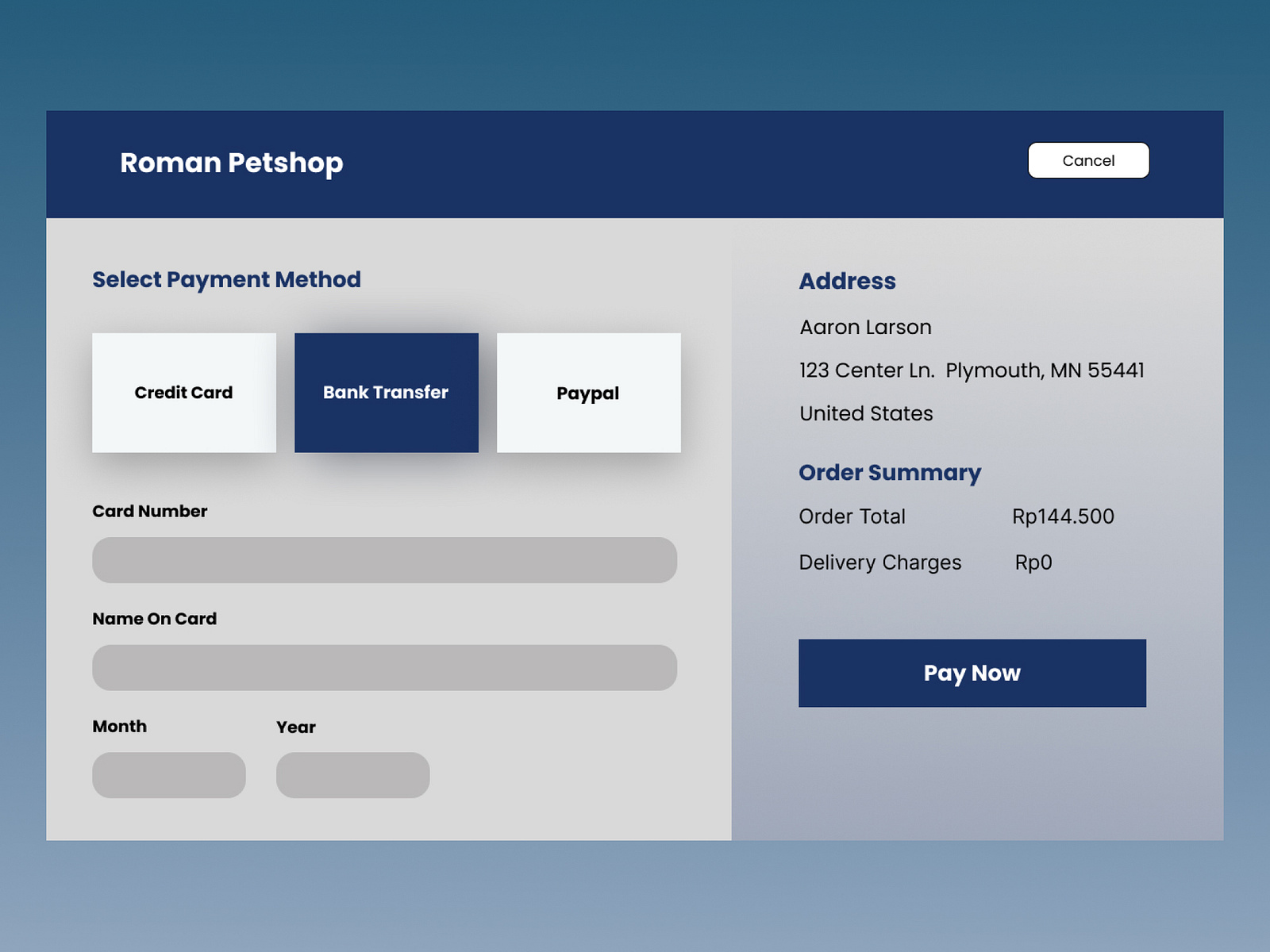 Payment Method by Bagas on Dribbble