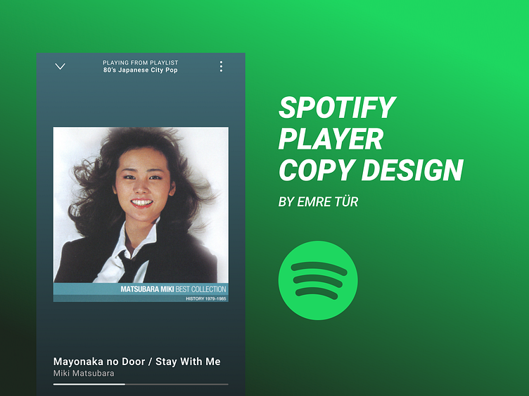 Spotify Player Copy Design By Emre Tür On Dribbble