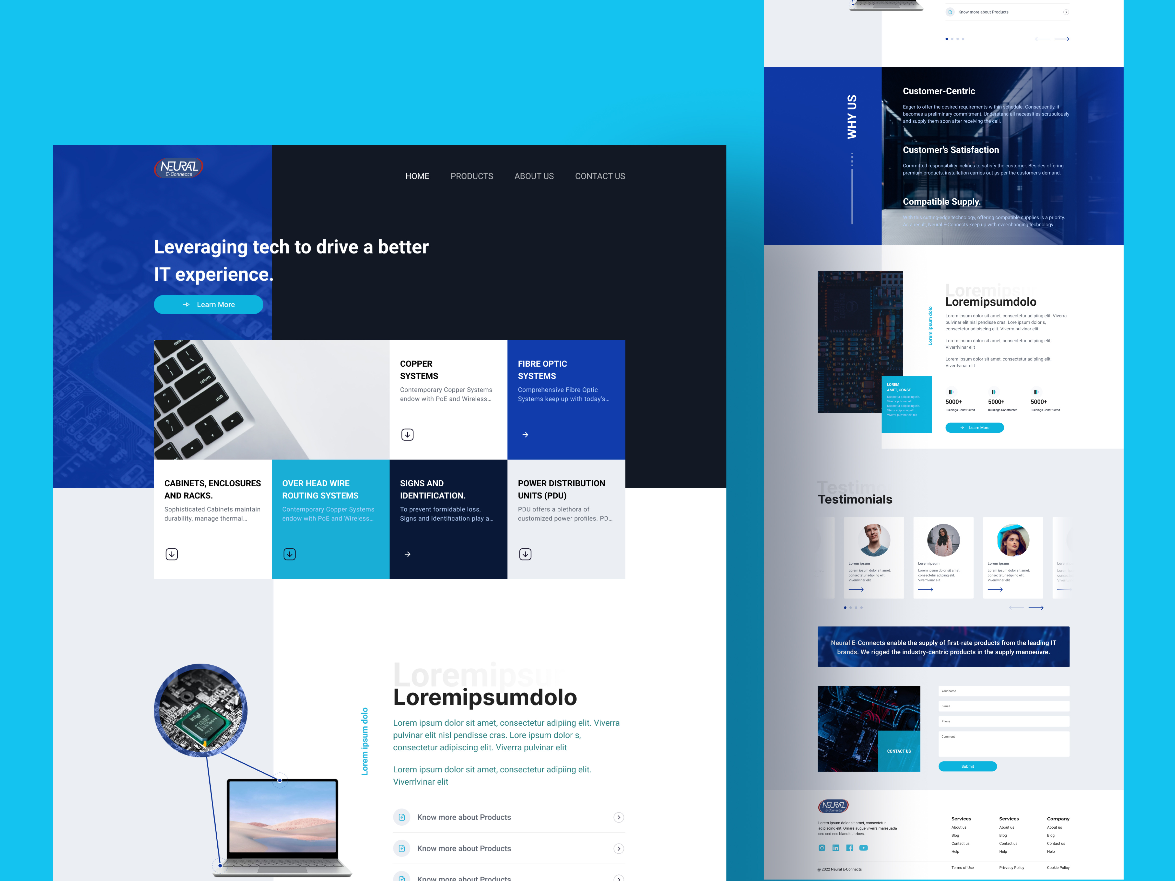 NEURAL E-CONNECT | Web UI and UX Design by Bhushan Anil DIxit on Dribbble