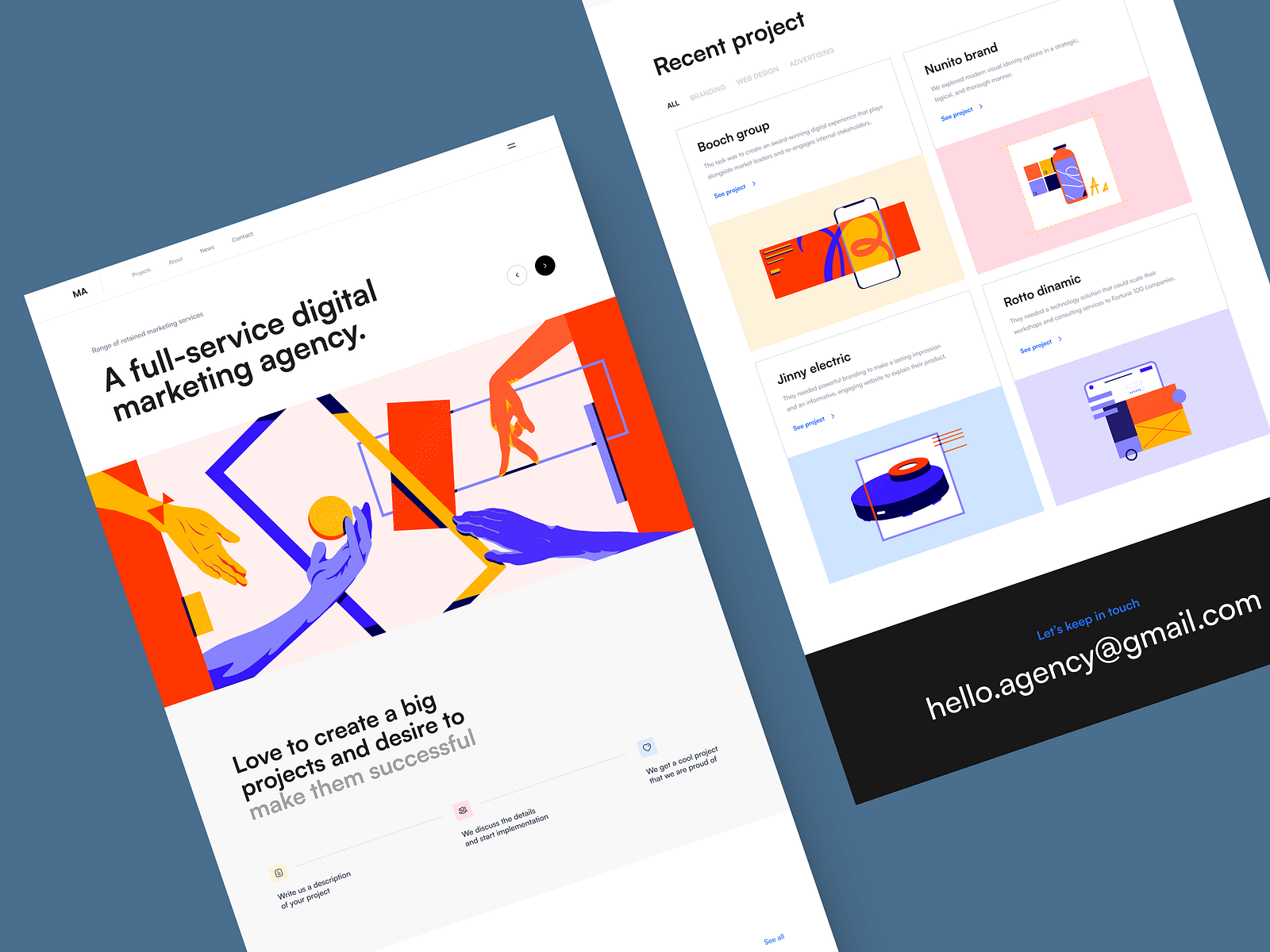 MA - Website redesign for a digital marketing agency by Outcrowd on ...